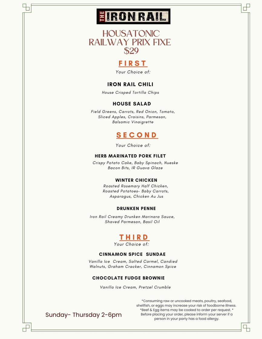 The Iron Rail | Steakhouse | Bar | New Milford | Connecticut